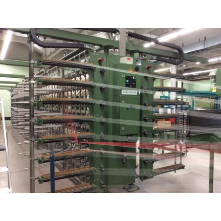 Ref.386 - KARL MAYER orditoio sezionale con lisata automatica e cantra ...