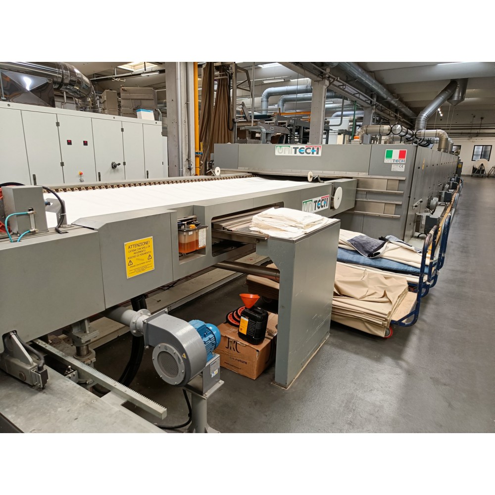 Ref.550 - UNITECH flat stenter year 2013, 8 chambers gas heated