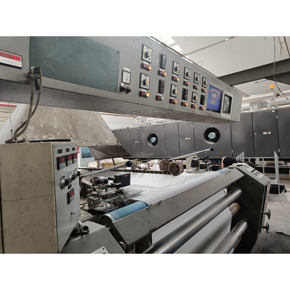 Ref.610 - BRUECKNER flat stenter machine, 6 chambers gas heated, with ...