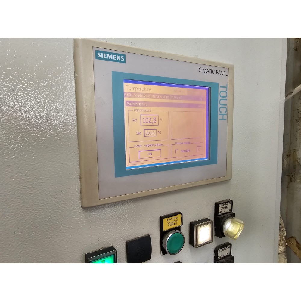 Ref.625 - SALVADE continuous steam Ager steamer year 2008 HT working ...