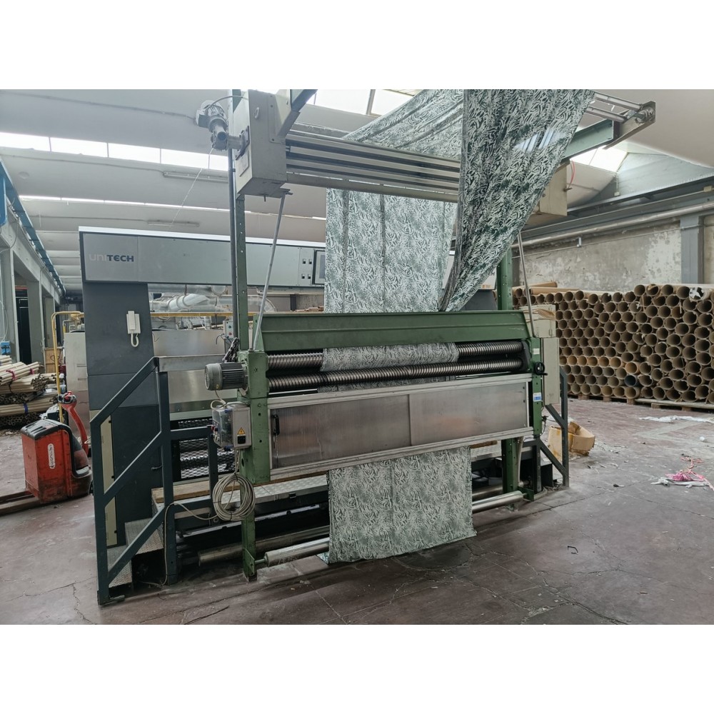 Ref.634 - UNITECH stenter machine, year 2003, 20 meters of oven gas ...