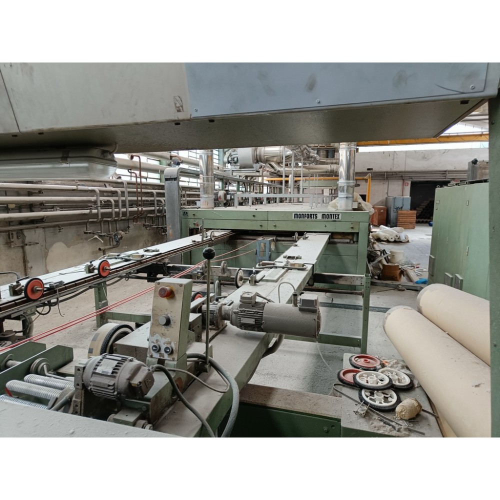 Ref.636 - MONFORTS MONTEX stenter 4 chambers gas heated horizontal ...