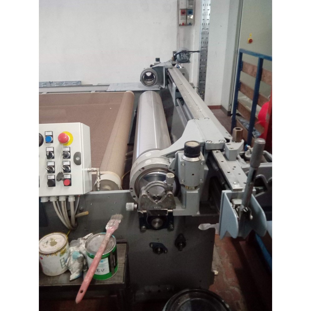 Ref.640 - AIGLE continuous flocking line, with REGGIANI printing roller ...