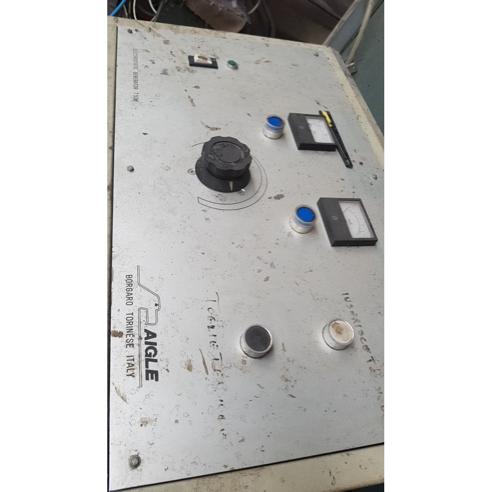 Ref.640 - AIGLE continuous flocking line, with REGGIANI printing roller ...