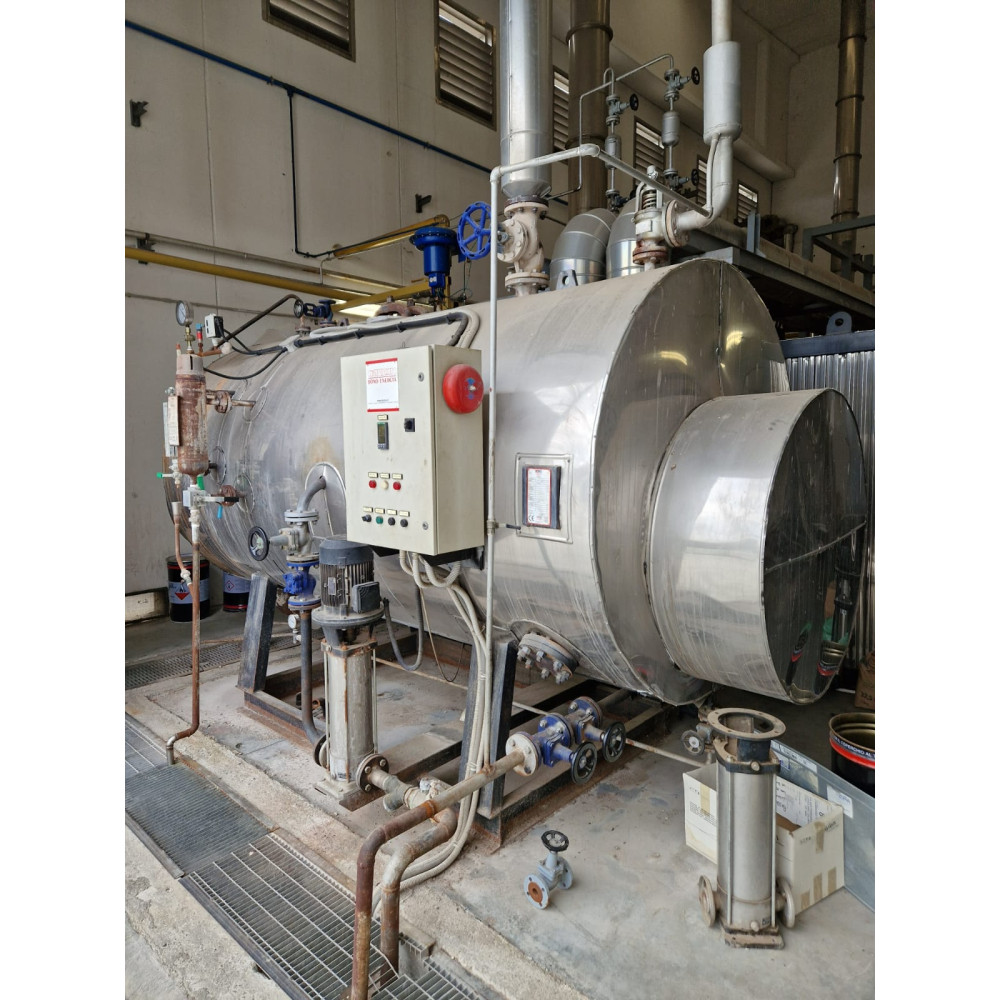 Ref.655 - BONO boiler 2000 Kw for diathermic oil with steamer 4000 Kg/h ...